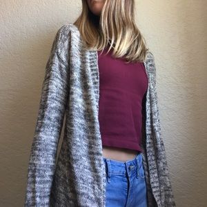 Pink Republic | Sweaters | Pink Republic Heathergrey Knit Cardigan ...